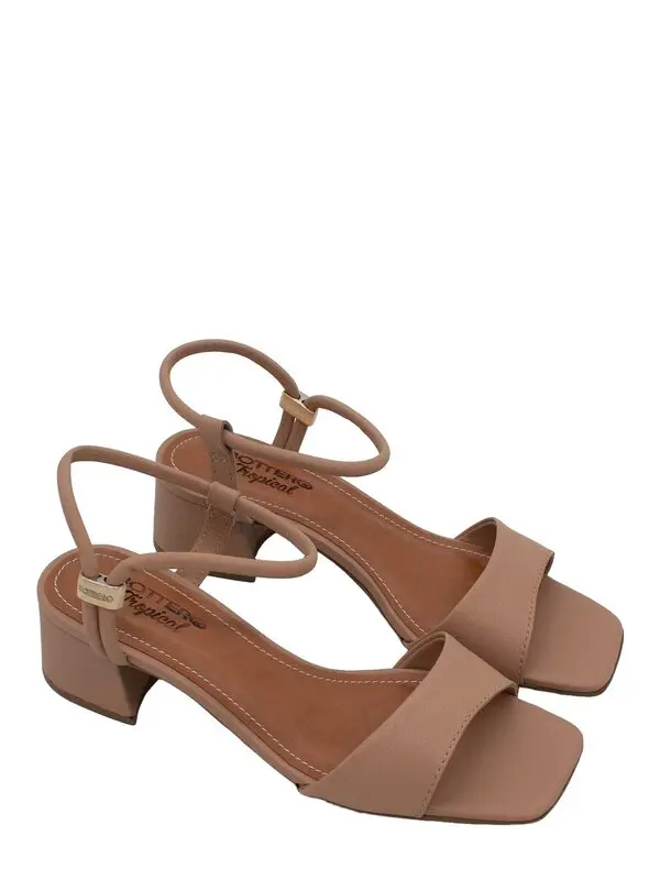 BOTTERO Sandals With Block Heel - Brown Sugar