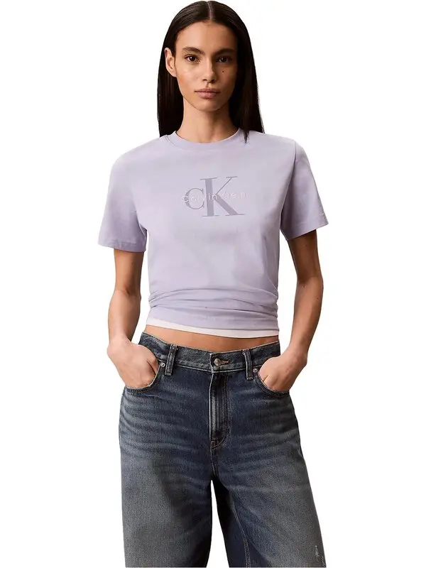 Calvin Klein Monologo Graphic T-shirt - Cosmic Sky
