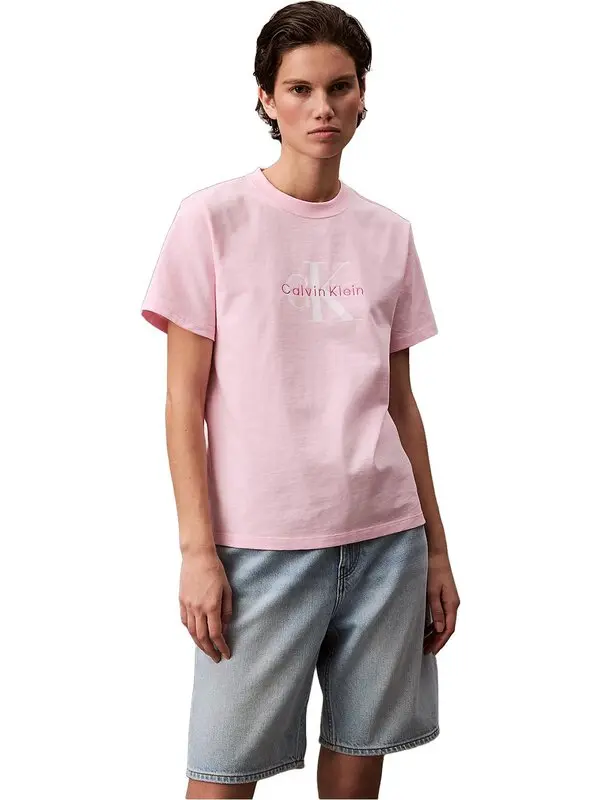 Calvin Klein Monologo Graphic T-shirt - Pastel Pink