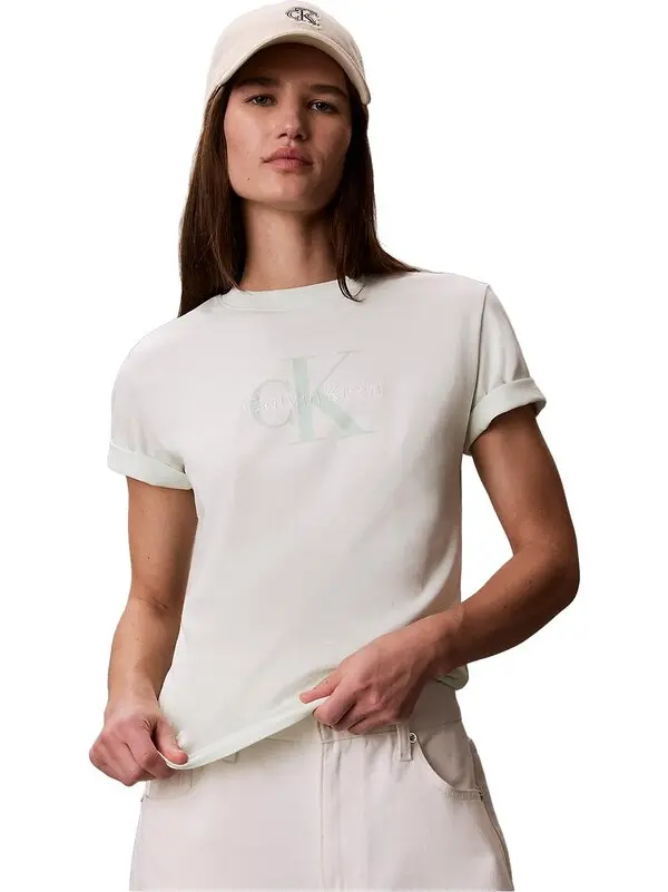 Calvin Klein Monologo Graphic T-shirt - Phantom Green