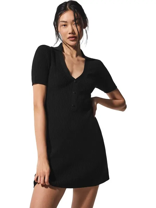 Alo Yoga Supernatural Sweater Dress - Black