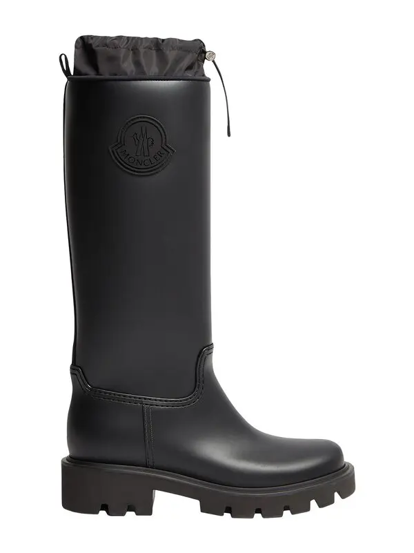 Moncler Kickstream High Rain Boots - Black