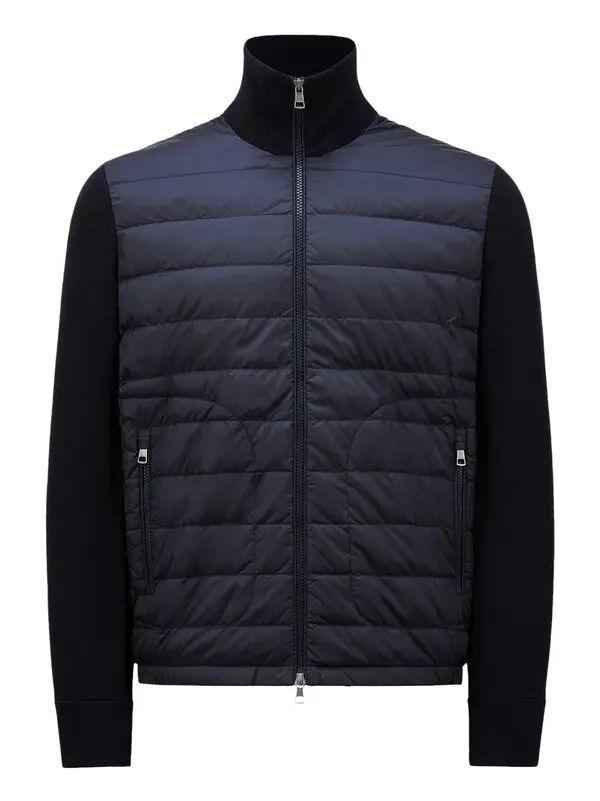 Moncler Padded Zip-up Cardigan - Blue