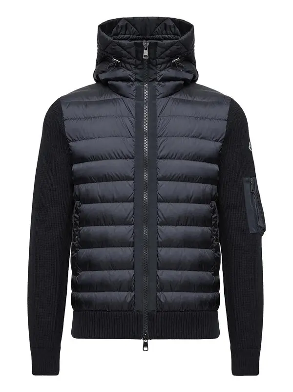 Moncler Padded Zip-up Cardigan - Blue