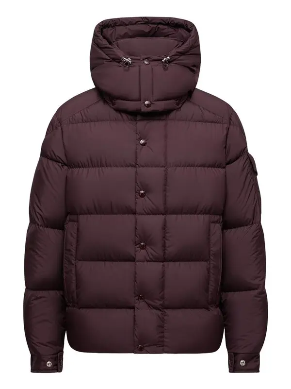 Moncler Maya 70 Hooded Short Down Jacket - Red