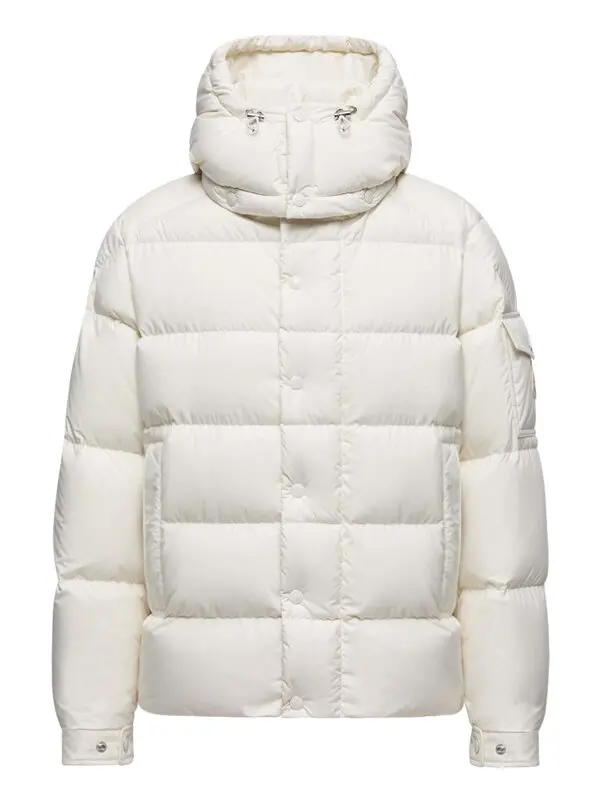 Moncler Maya 70 Hooded Down Jacket - White