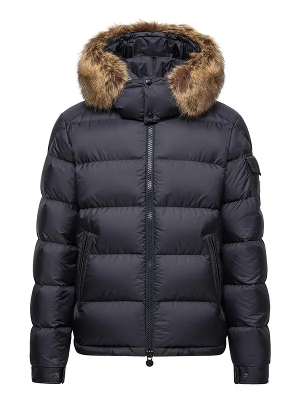Moncler Mayaf Hooded Down Jacket - Blue