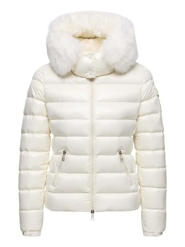 Moncler Badyf Faux Fur-trimmed Hooded Down Jacket - White