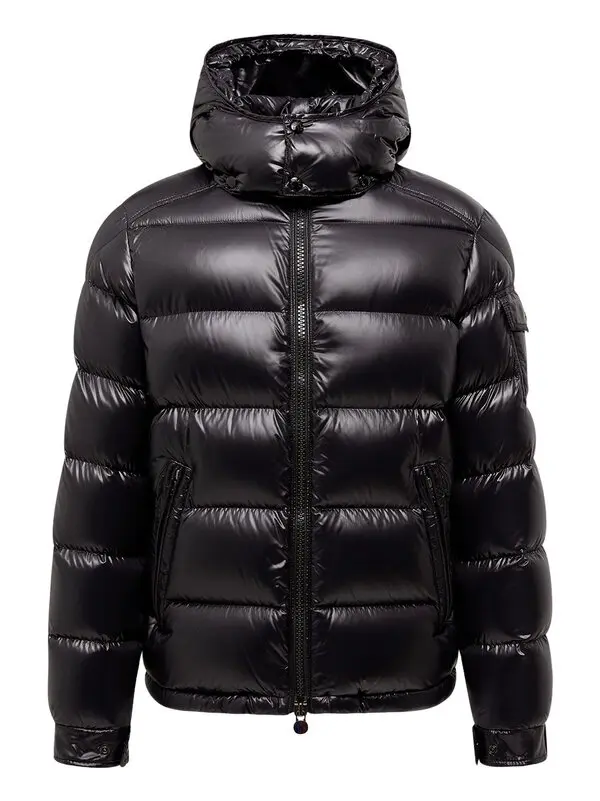 Moncler Maya Hooded Down Jacket - Black