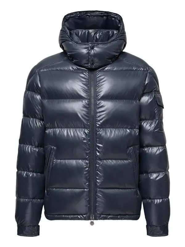 Moncler Maya Hooded Down Jacket - Blue