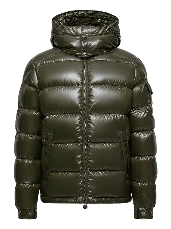 Moncler Maya Hooded Down Jacket - Green