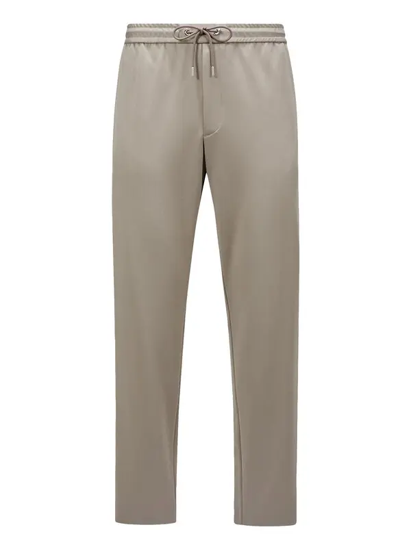 Moncler Logo Jogging Pants - Beige