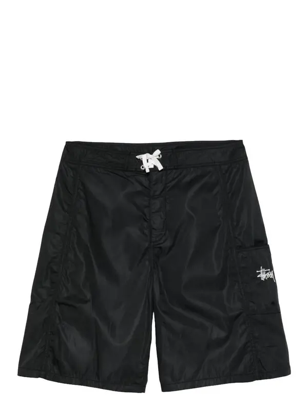 StÜssy Logo Shorts - Black