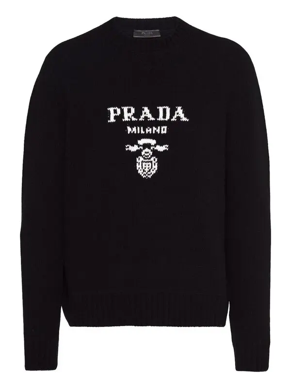 Prada Logo Sweater - Black