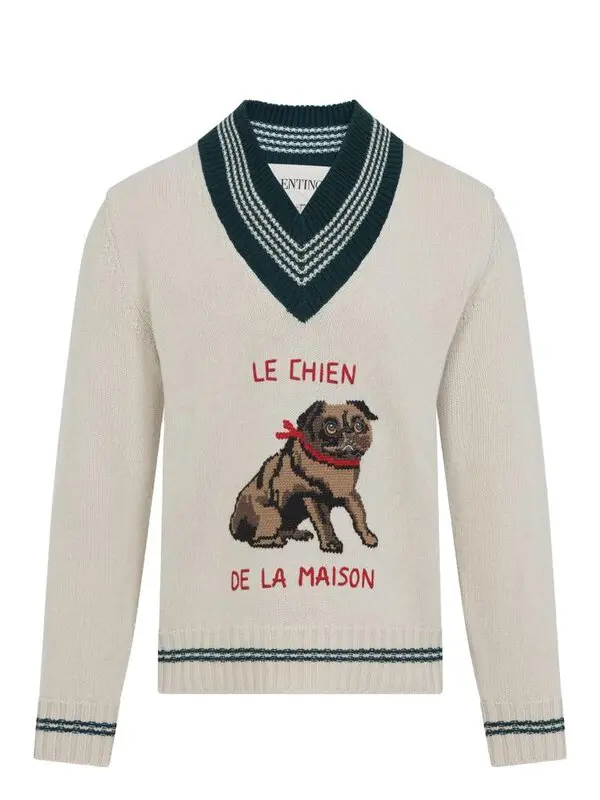 Valentino Garavani Virgin Wool Sweater - Beige