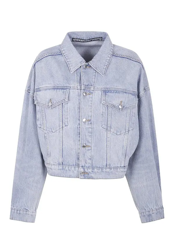Alexander Wang Clip Trucker Jacket - Blue