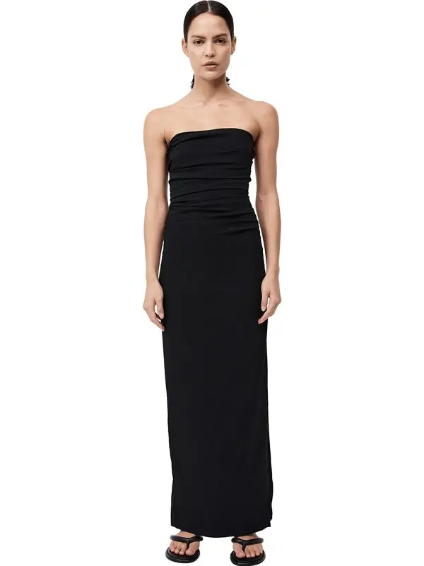 ST. AGNI Strapless Tie Back Dress - Black