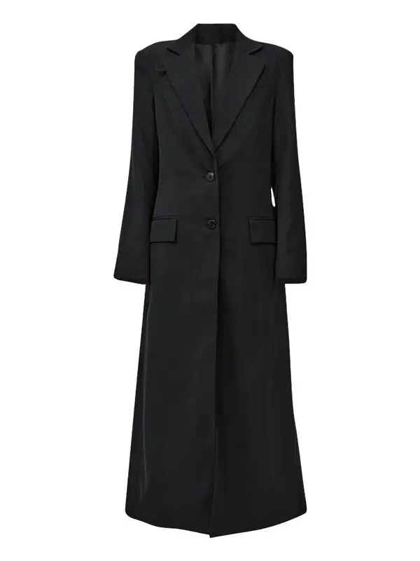 ST AGNI Tailored Maxi Coat - Black