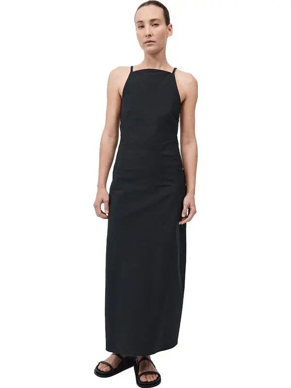 ST AGNI St. Agni Minimal Bias Maxi Dress - Black
