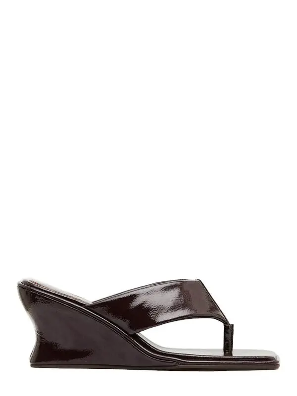 ST AGNI Soft Thong Contour Wedge - Patent Port