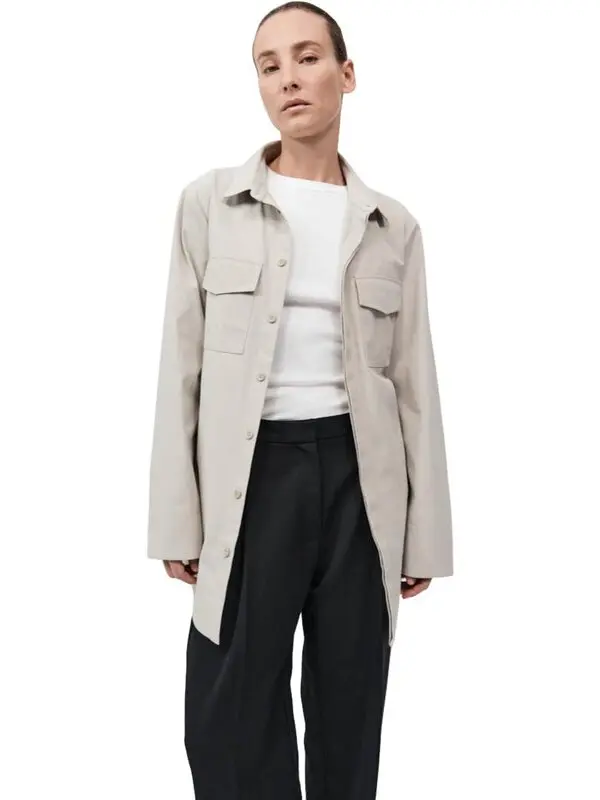 ST AGNI Utility Shirt Jacket - Creme
