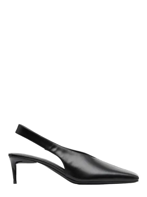 ST AGNI Square Toe Slingback Heel - Black