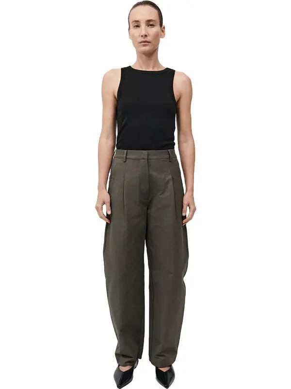 ST AGNI Relaxed Balloon Trousers - Kalamata