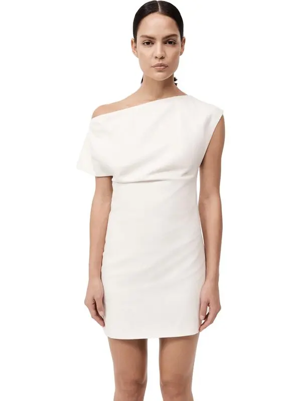 ST. AGNI Asymmetric Mini Dress - Ivory
