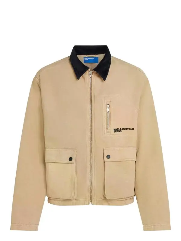 Karl Lagerfeld Cotton Jacket - Neutrals