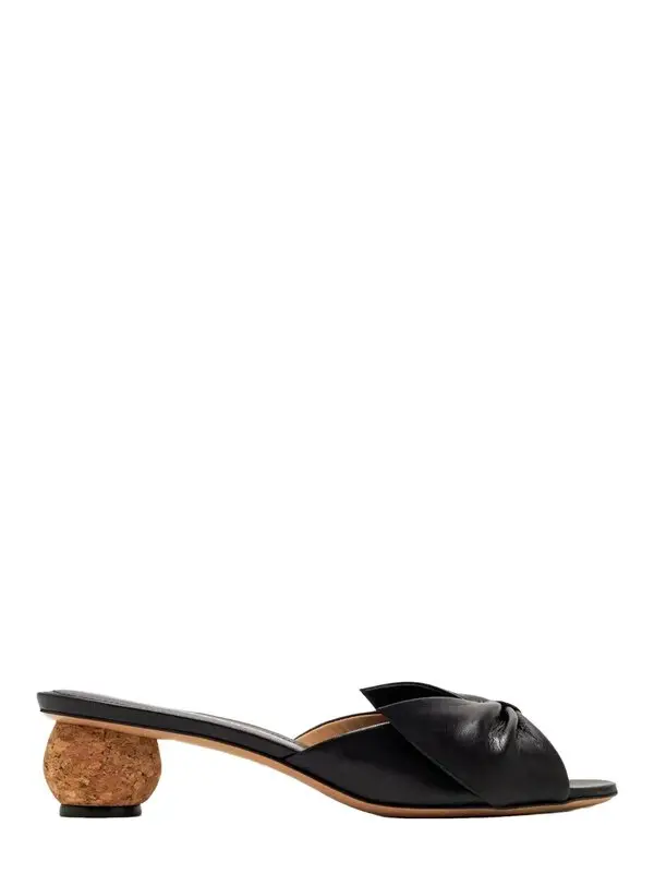 FERRAGAMO 45mm Knotted Sandals - Black