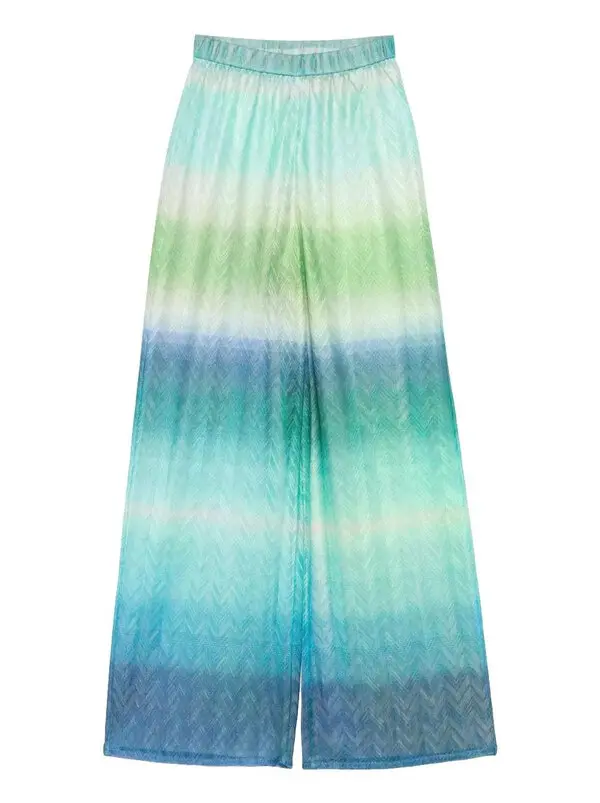 Missoni Gradient-effect Wide Leg Pants - Green