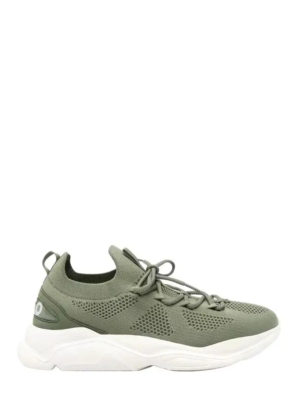 Hugo Mesh-panelled Sneakers - Green