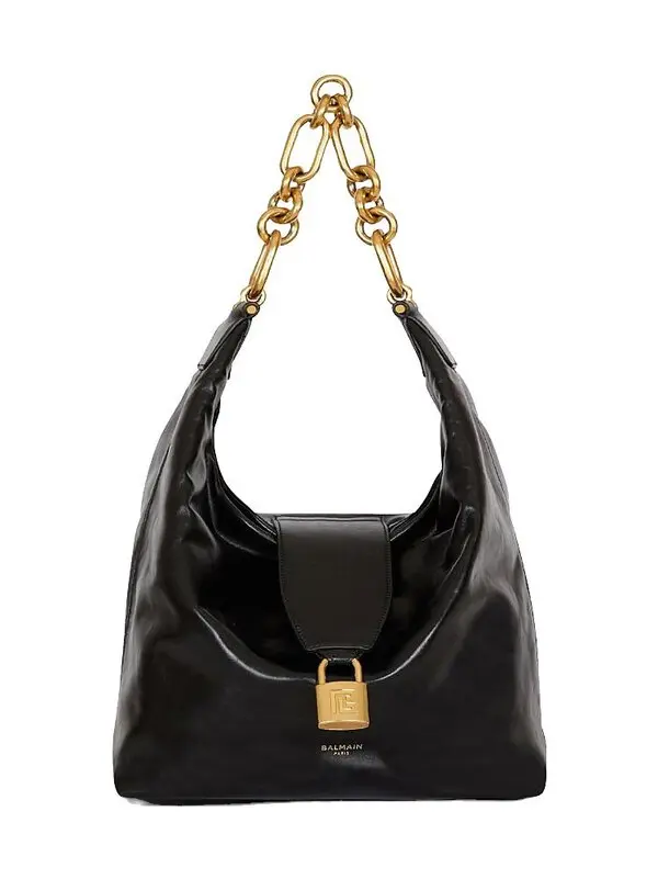 Balmain Sync Hobo Bag - Black