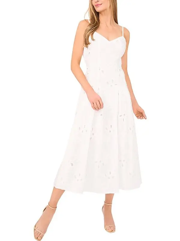 CECE DUPRAZ Maxi A-line Dress - Ultra White