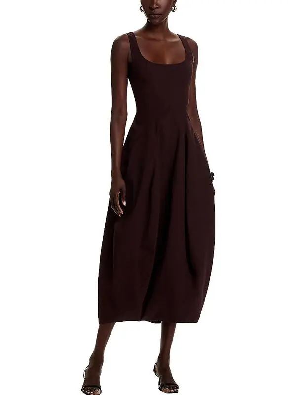 A.L.C. Veda Poplin Dress - Ganache