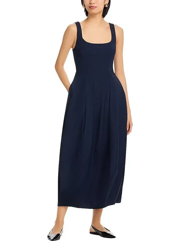 A.L.C. Veda Poplin Dress - Night Blue