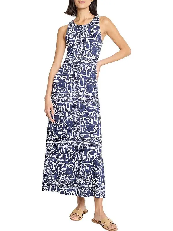 NIC+ZOE Tank Maxi Dress - Indigo Multi