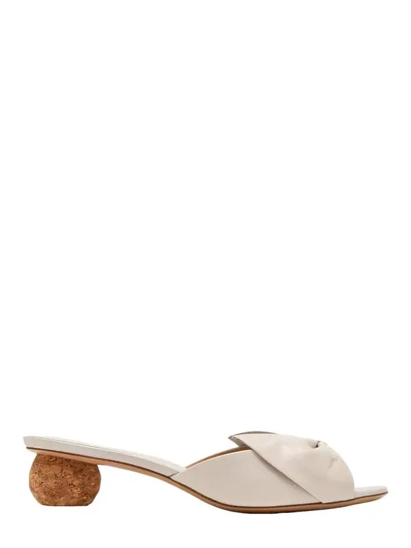 FERRAGAMO 45mm Bow-detail Open-toe Sandals - Neutrals