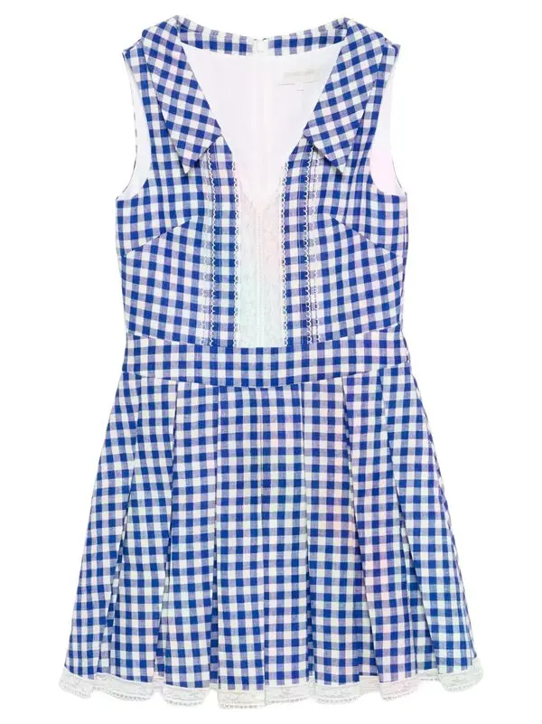 SHUSHU/TONG Checked Dress - Blue