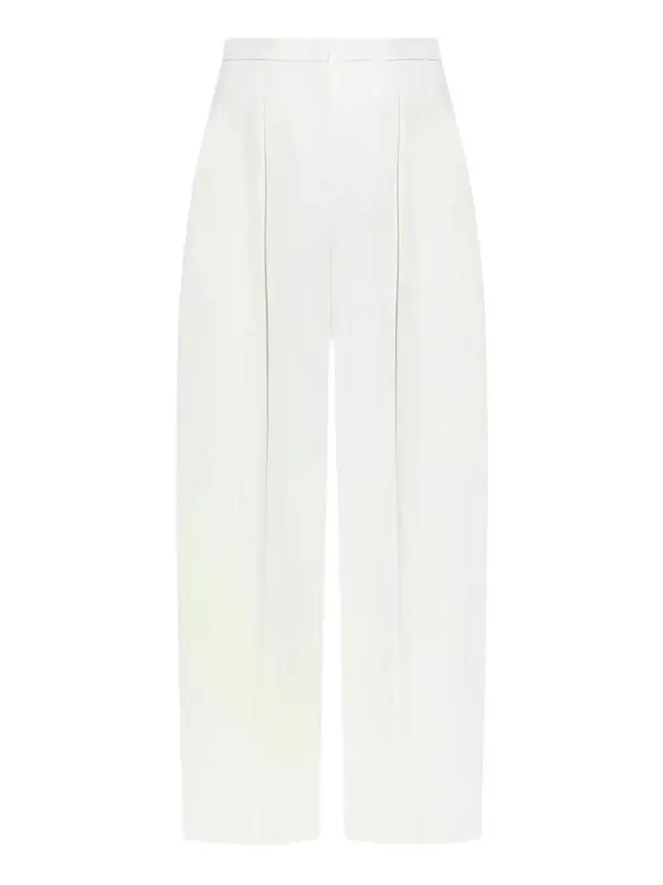 Max Mara Pleated Trousers - White