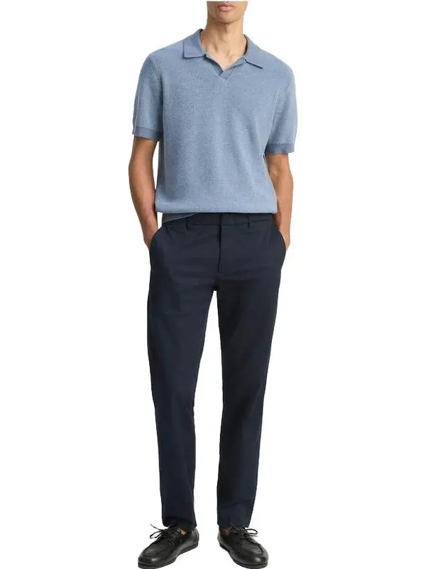 Vince Owen Athletic Cotton Twill Pant - Blue