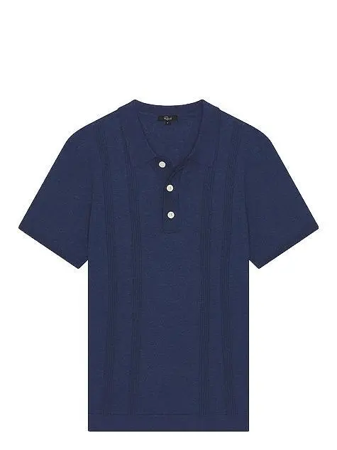 Rails Cillian Polo In Blue - Indigo Denim