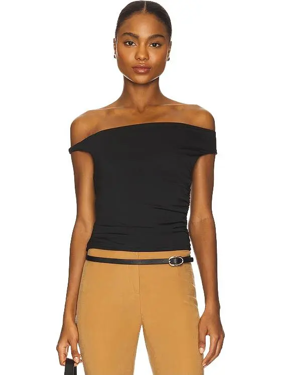 Superdown Baylie Off Shoulder Top - Black
