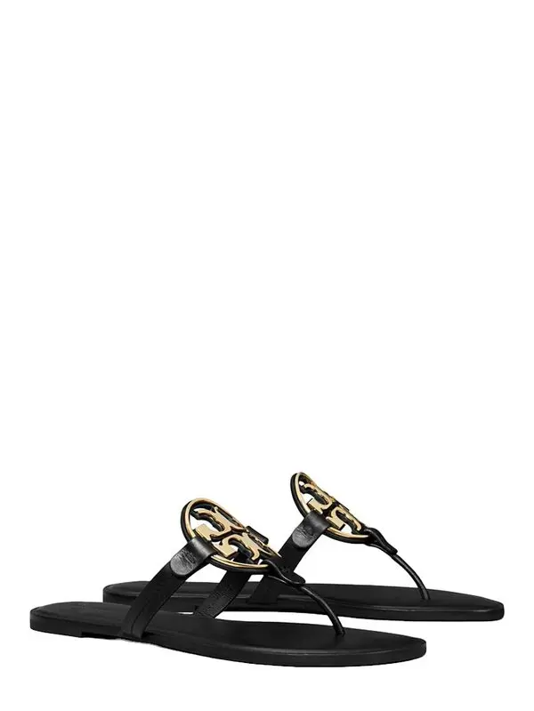 Tory Burch Metal Miller Sandal - Perfect Black/gold