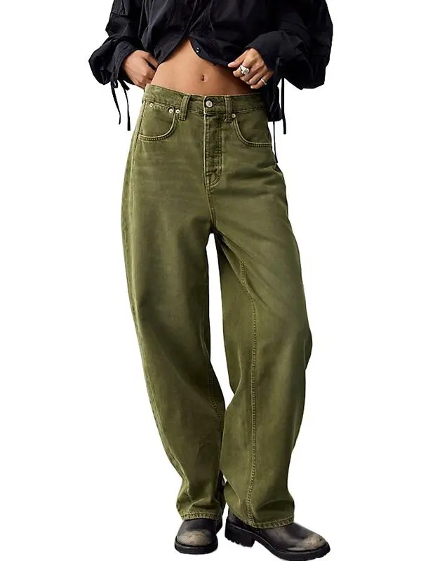 Free People We The Free Truro Jeans - Avocado