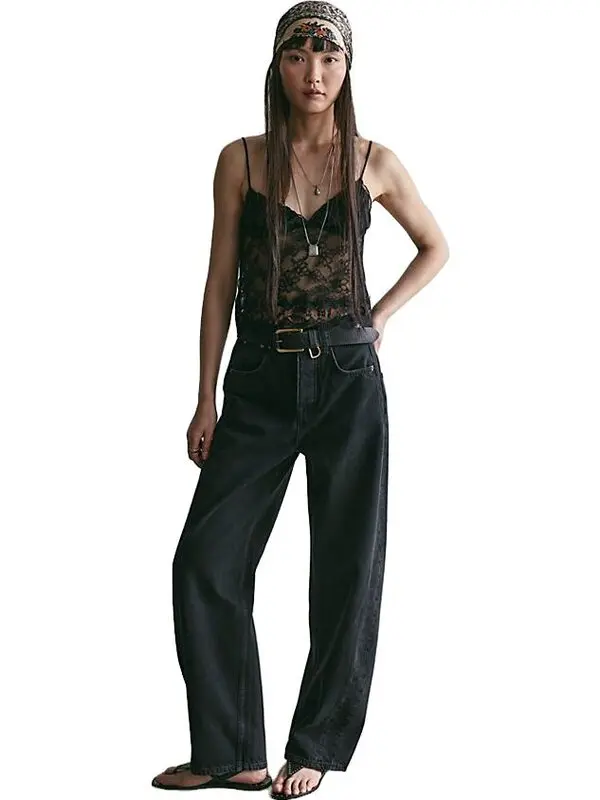 Free People We The Free Truro Baggy Puddle Jeans - Witching Hour