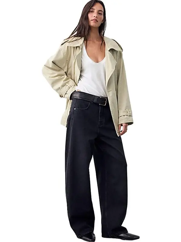 Free People We The Free Truro Baggy Puddle Jeans - Witching Hour