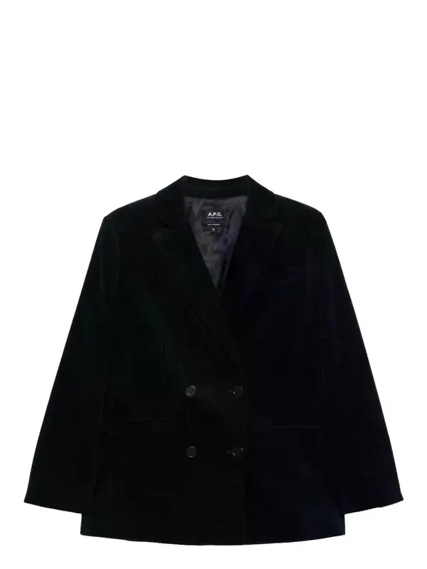 A.p.c. Lucy Double-breasted Blazer - Blue
