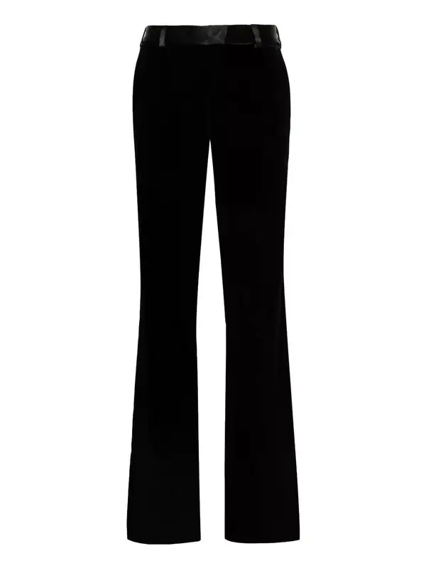 Palm Angels Velvet Tailored Trousers - Black