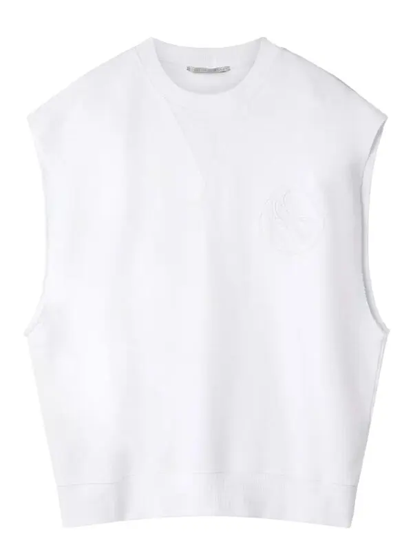 Stella McCartney S-wave Cotton Tank Top - White